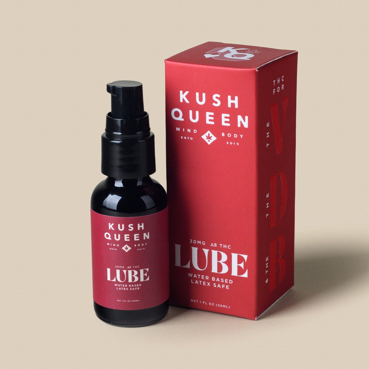 THC Lube for Sexual Wellness |Voted #1 Water-Based Lube | Kush Queen